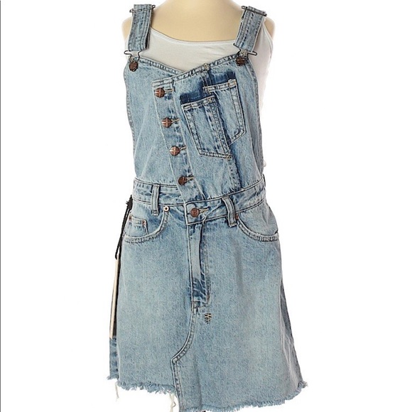 Ksubi | Dresses | Nwt Ksubi Hi Pini Denim Overall Dress Cutsliced ...